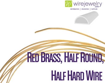 Brass Half Round Wire | Etsy