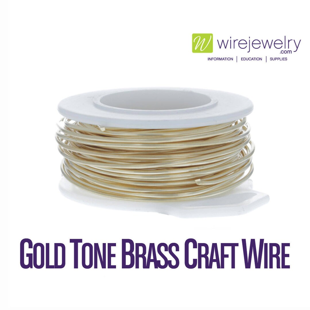 Gold Tone Brass Craft Wire, Round, Various Gauges and Lengths - Etsy