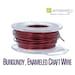 Burgundy, Enameled Copper Craft Wire, Round, Various Gauges and Lengths ...