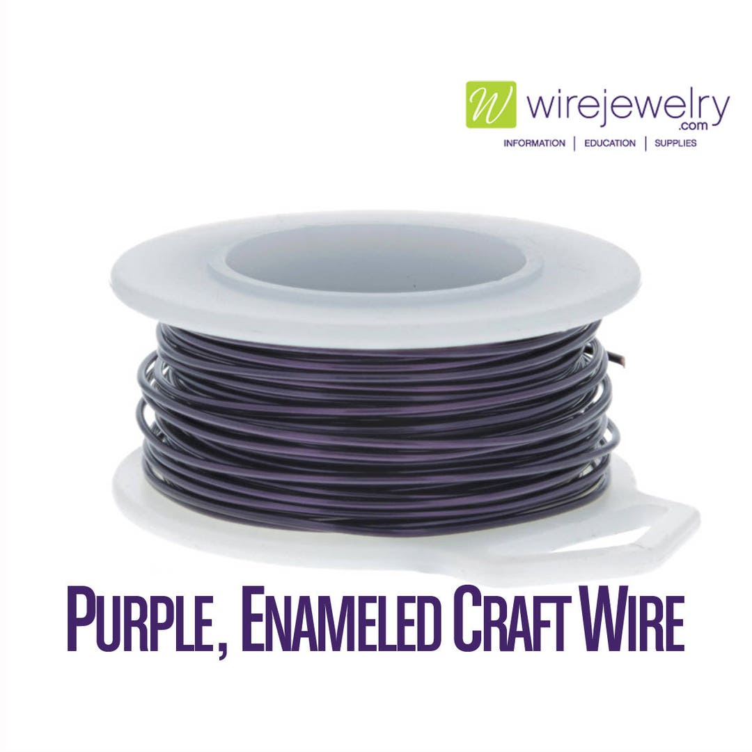 Purple, Enameled Copper Craft Wire, Round, Various Gauges and Lengths ...