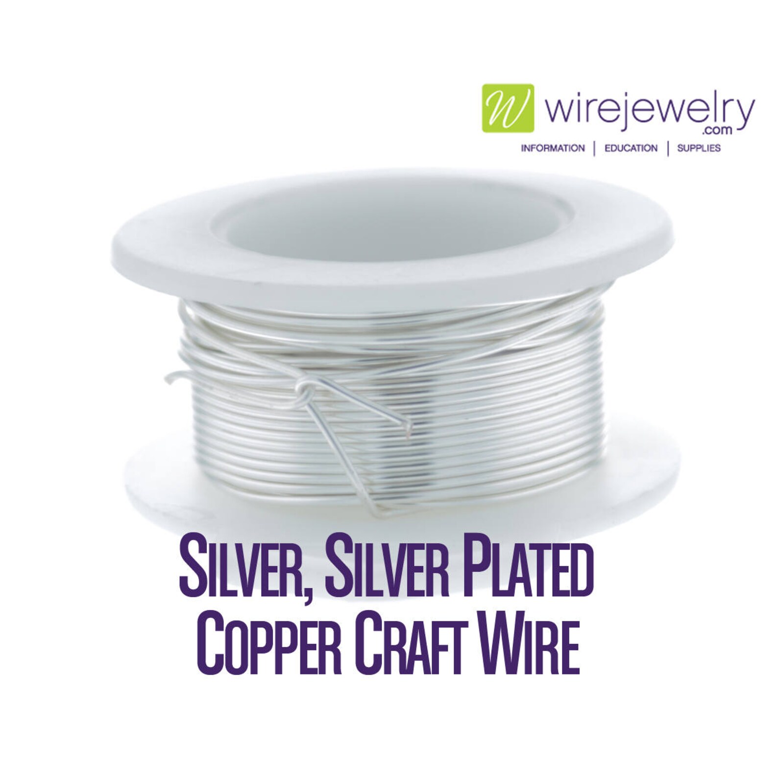 Silver Silver Plated Copper Craft Wire Round Various Gauges - Etsy