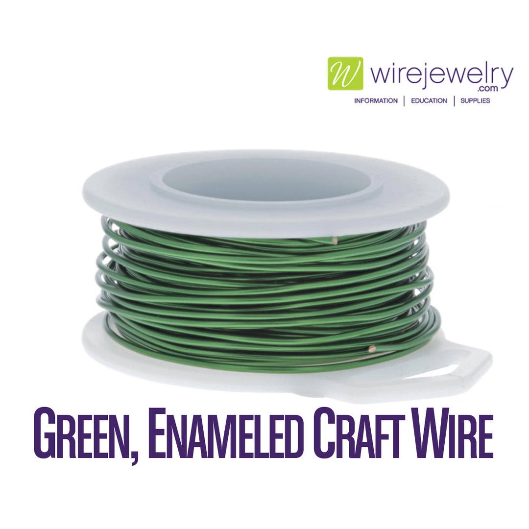 Green, Enameled Copper Craft Wire, Round, Various Gauges and Lengths - Etsy