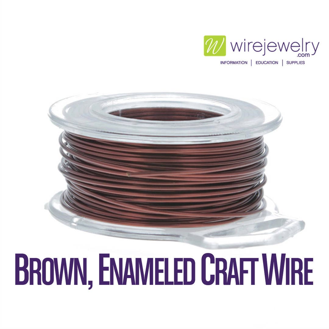 Brown, Enameled Copper Craft Wire, Round, Various Gauges and Lengths - Etsy