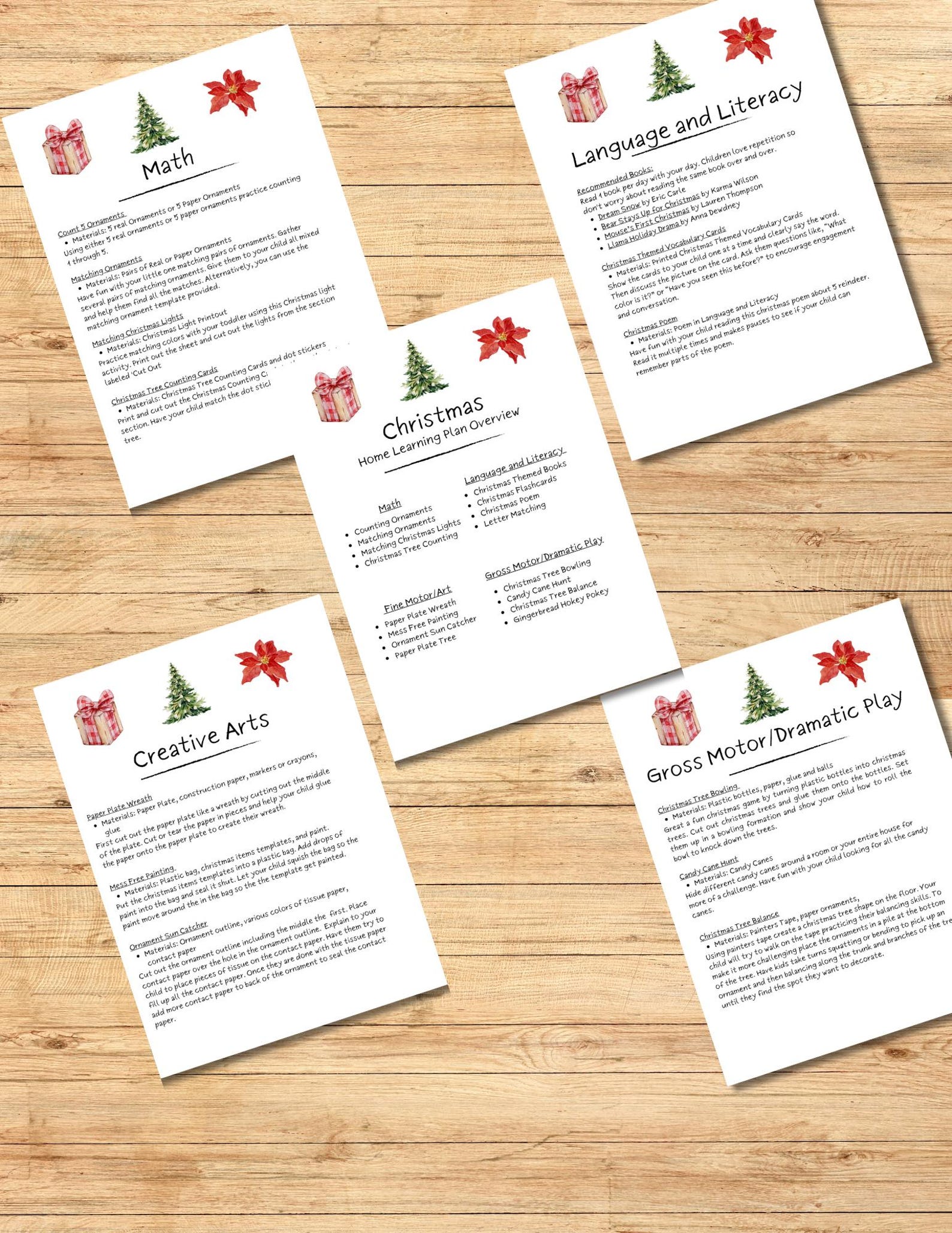 Christmas Toddler Learning Plan: Homeschool Curriculum (PDF) - Etsy
