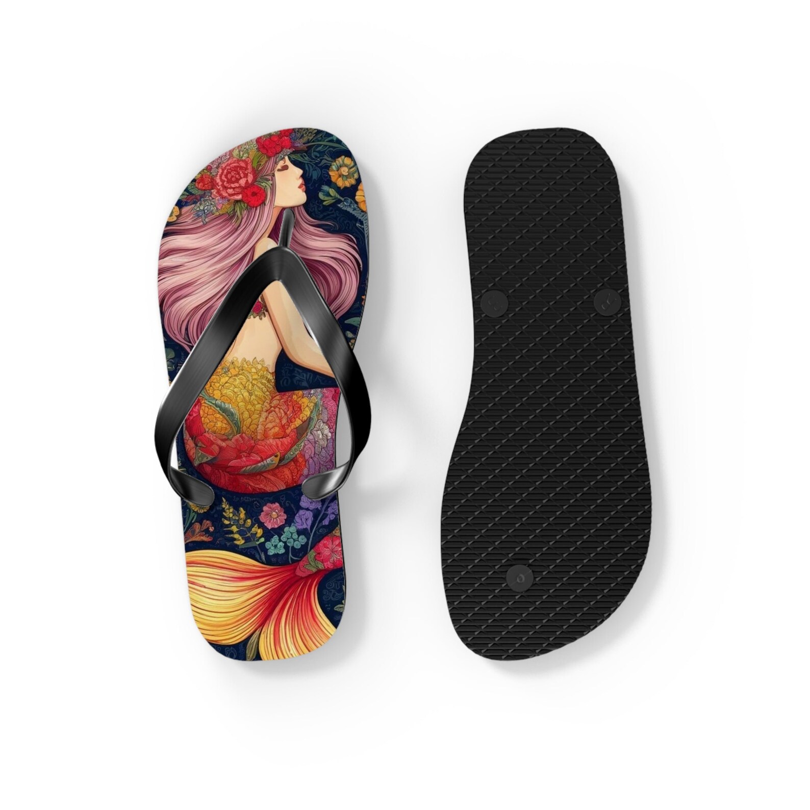 Mermaid: Flip Flops (siren & Sea Dragon) - Etsy