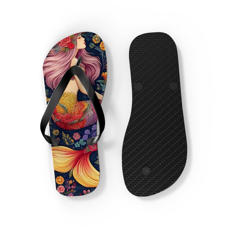 Mermaid: Flip Flops (siren & Sea Dragon) - Etsy