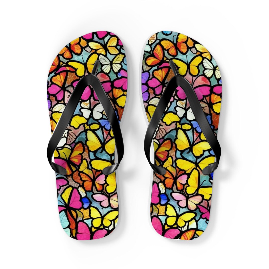 Love: Flip Flops (kaleidoscope of Hearts) - Etsy