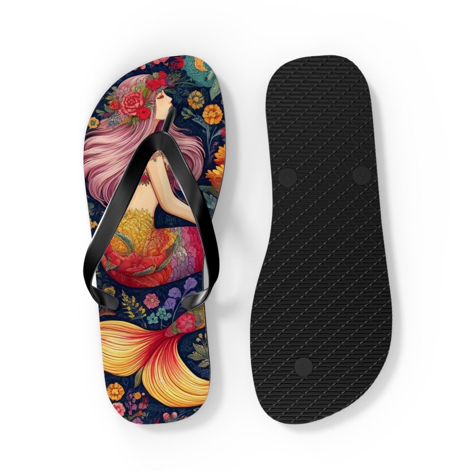 Mermaid: Flip Flops (siren & Sea Dragon) - Etsy
