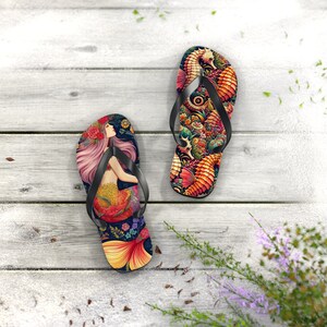 Mermaid: Flip Flops (siren & Sea Dragon) - Etsy