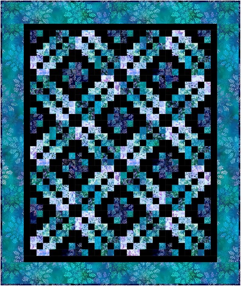 Colorweave Quilt Pattern for Quilts in 4 Sizes: Throw Twin - Etsy