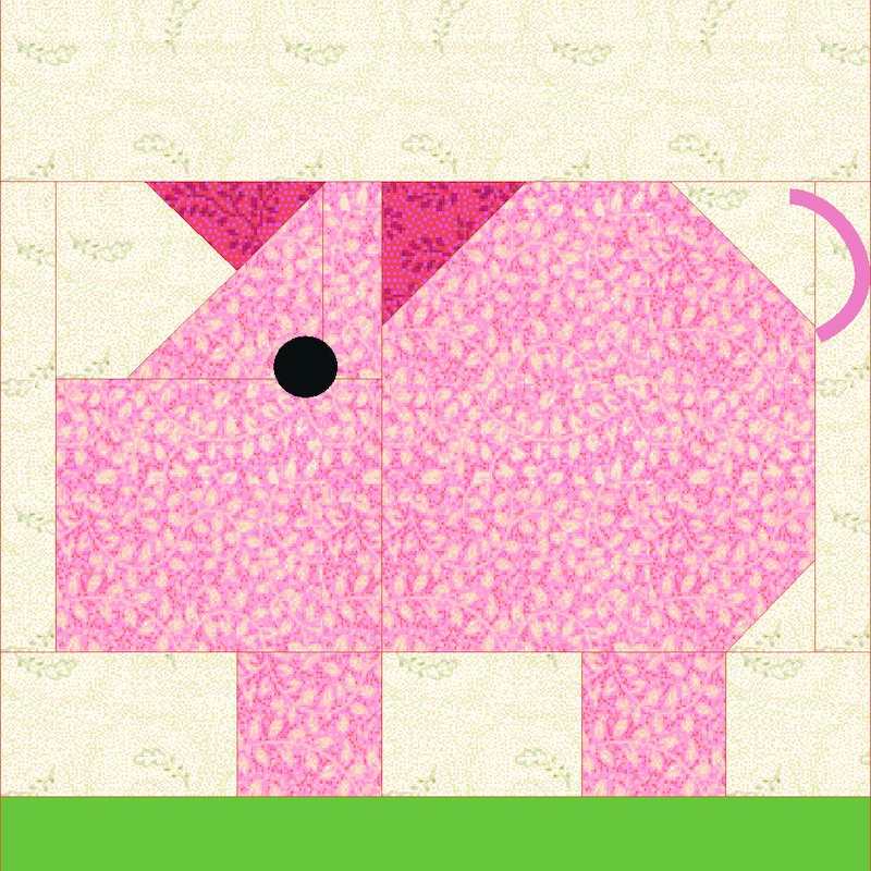Pig Quilt Pattern - Etsy