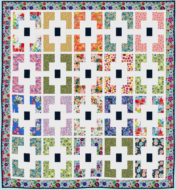 Focus Quilt Pattern : Pattern for Rotary-cut/machine-pieced | Etsy