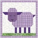 Patch Lamb Quilt Block Pattern (make a 6" or 12" Block) - Digital ...