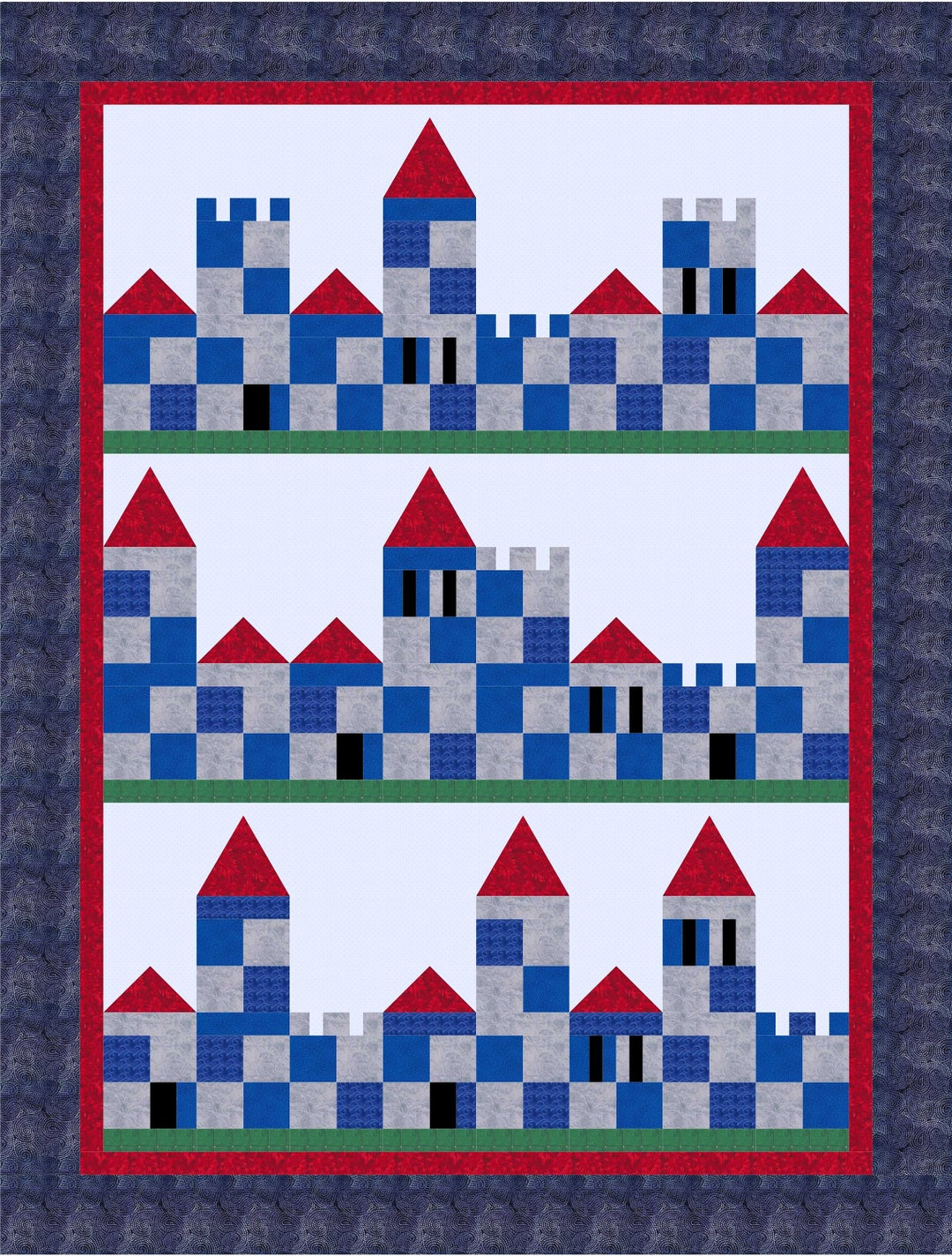 Q118 Patch Castle Quilt Pattern - Etsy