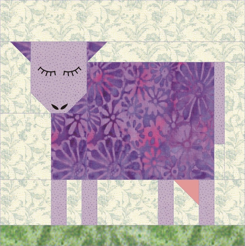 Patch Cow Quilt Block Pattern - Etsy