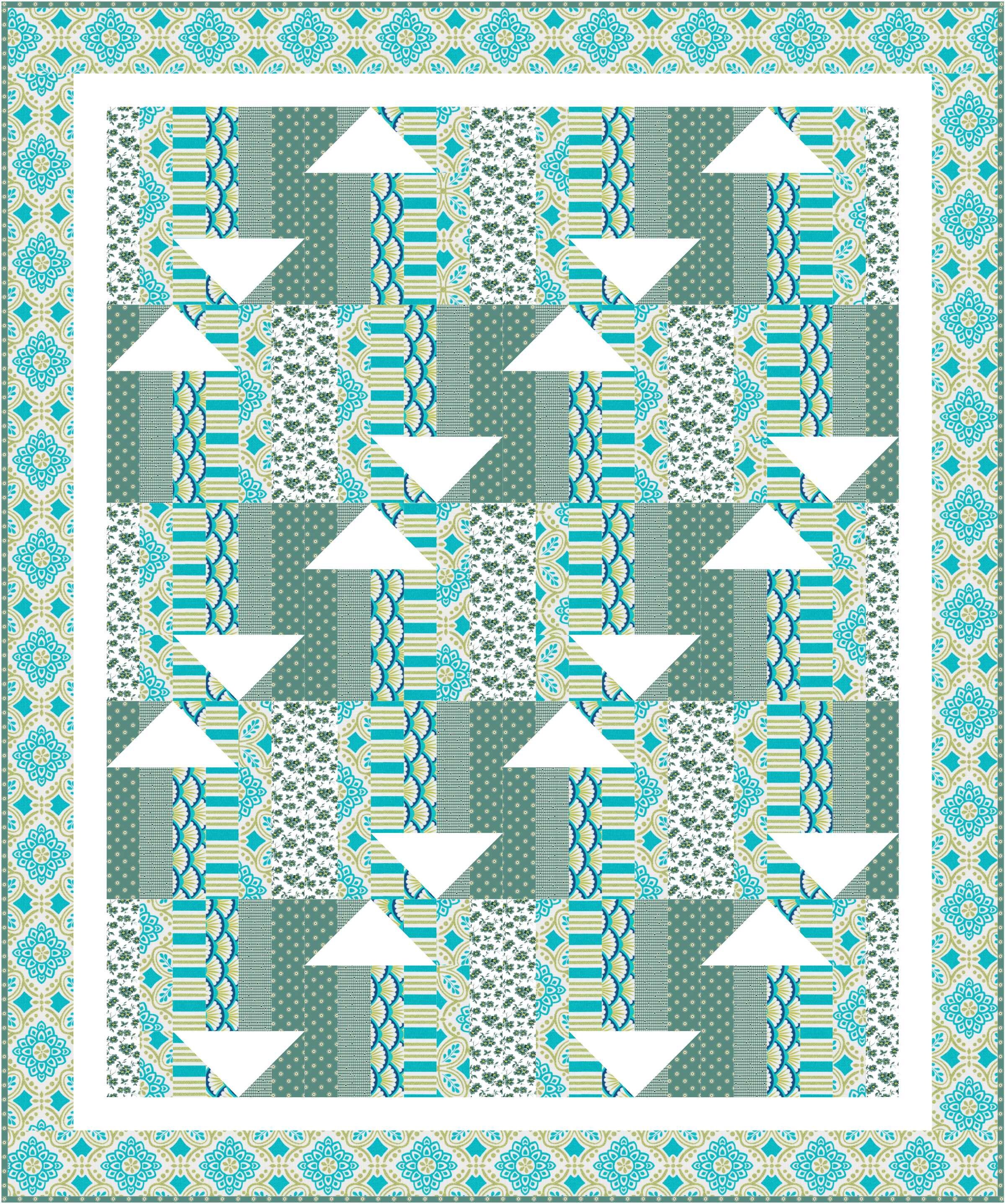 Q197 Directions Quilt pattern in 2 sizes | Etsy