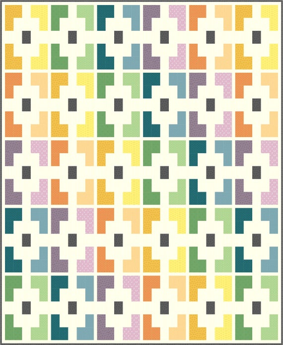 Focus quilt pattern : Pattern for rotary-cut/machine-pieced | Etsy