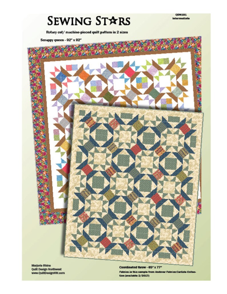 Sewing Star Quilt Pattern - Etsy