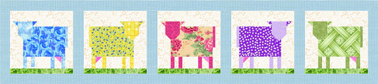 Patch Cow Quilt Block Pattern - Etsy