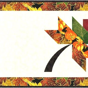 Falling Into Autumn Quilt Pattern (throw, Table Runner Placemats ...