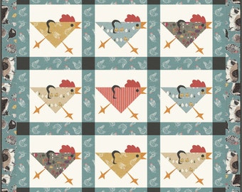 Running Chickens Wall Quilt / Table Runner / Placemats Pattern - Etsy
