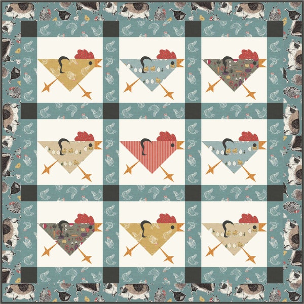 Chicken Table Runner Pattern - Etsy