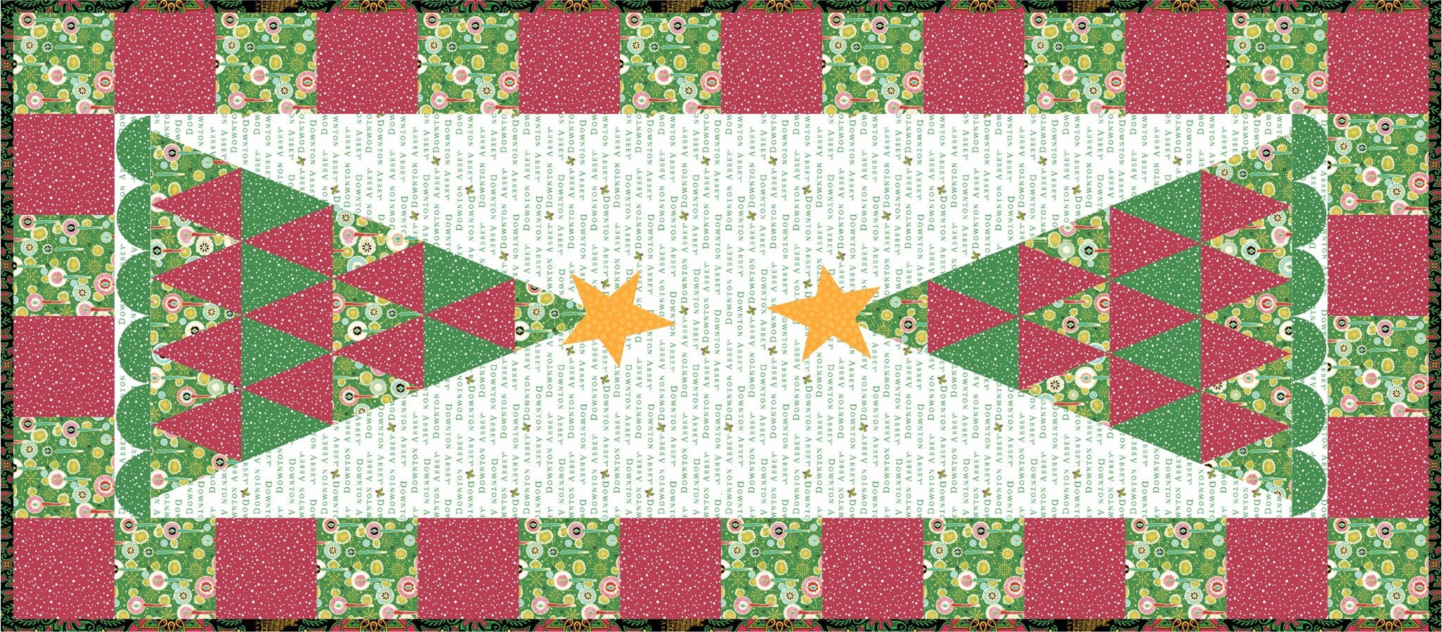 Abbey Christmas Quilt Pattern - Etsy