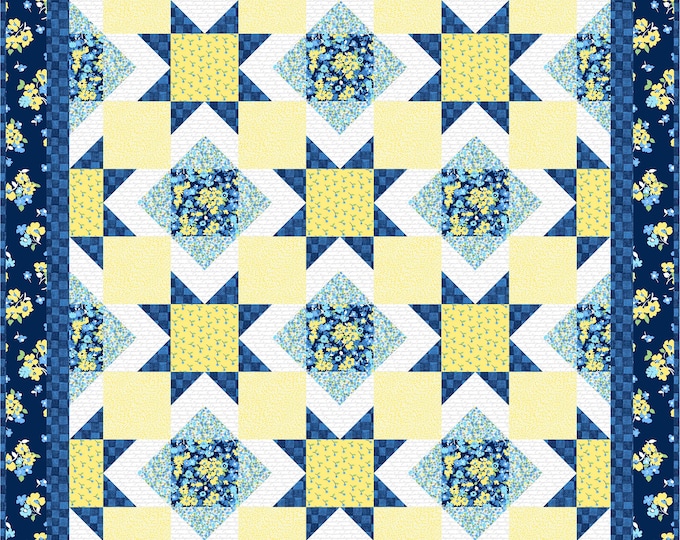 Patchwork Stars Quilt Pattern PDF INSTANT DOWNLOAD - Etsy