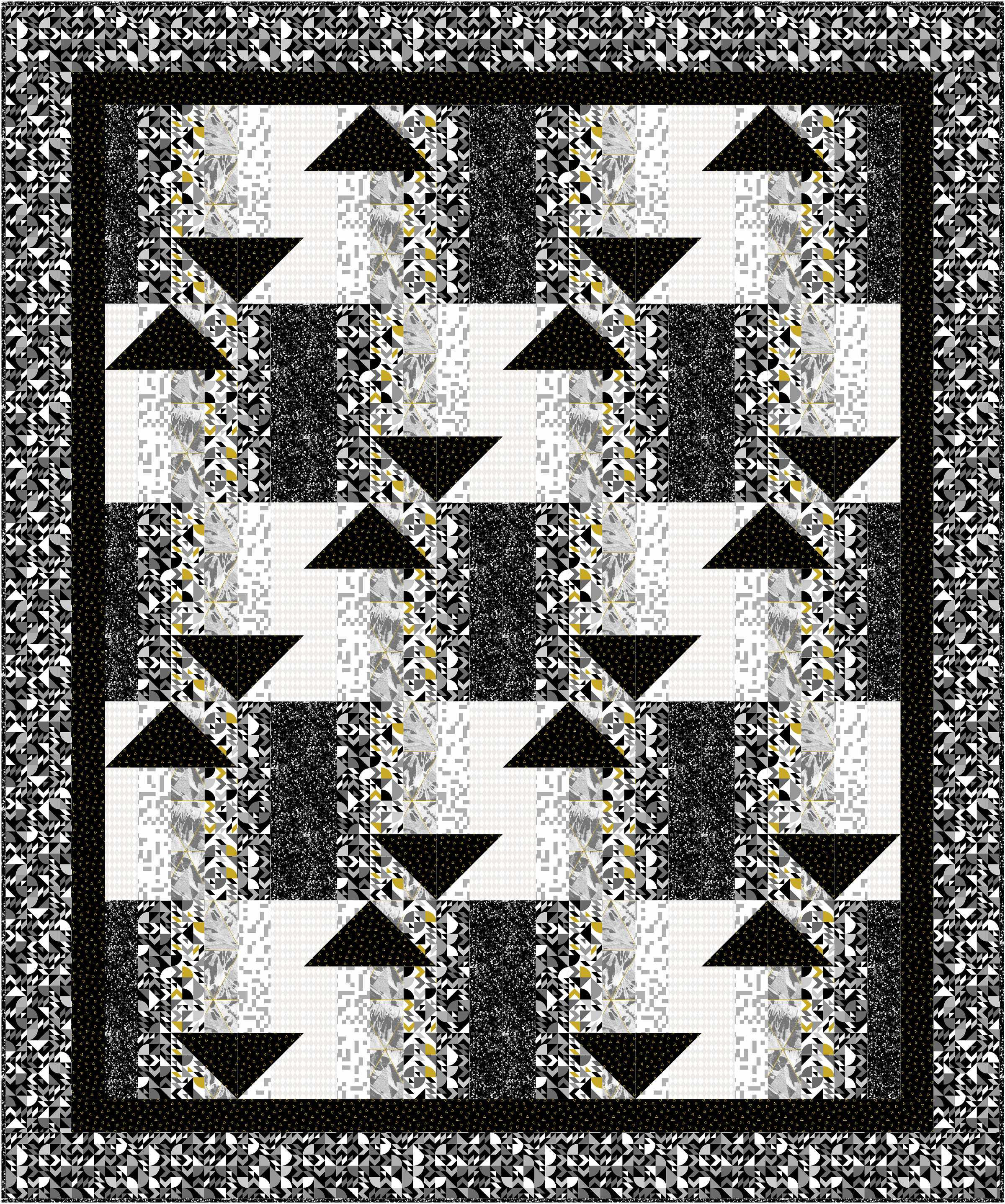 Q197 Directions Quilt pattern in 2 sizes | Etsy