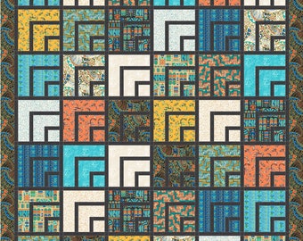 Gathering Quilt Pattern in 3 Sizes: Baby Throw & Queen | Etsy