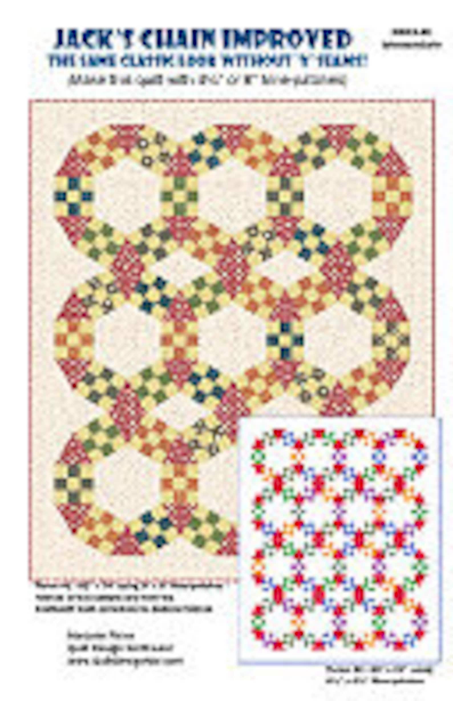 Jack's Chain Improved Quilt Pattern - a Traditional Design Made Easier ...
