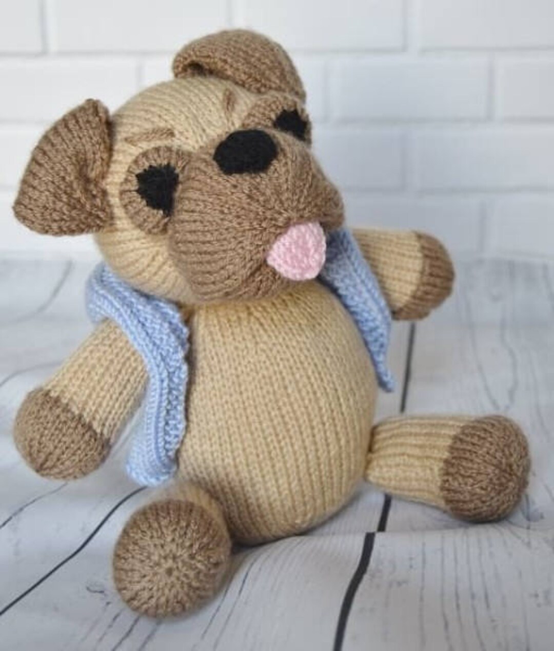 Pug Knitting Pattern Toy Pug Knitting Pattern Dog Knitting - Etsy UK