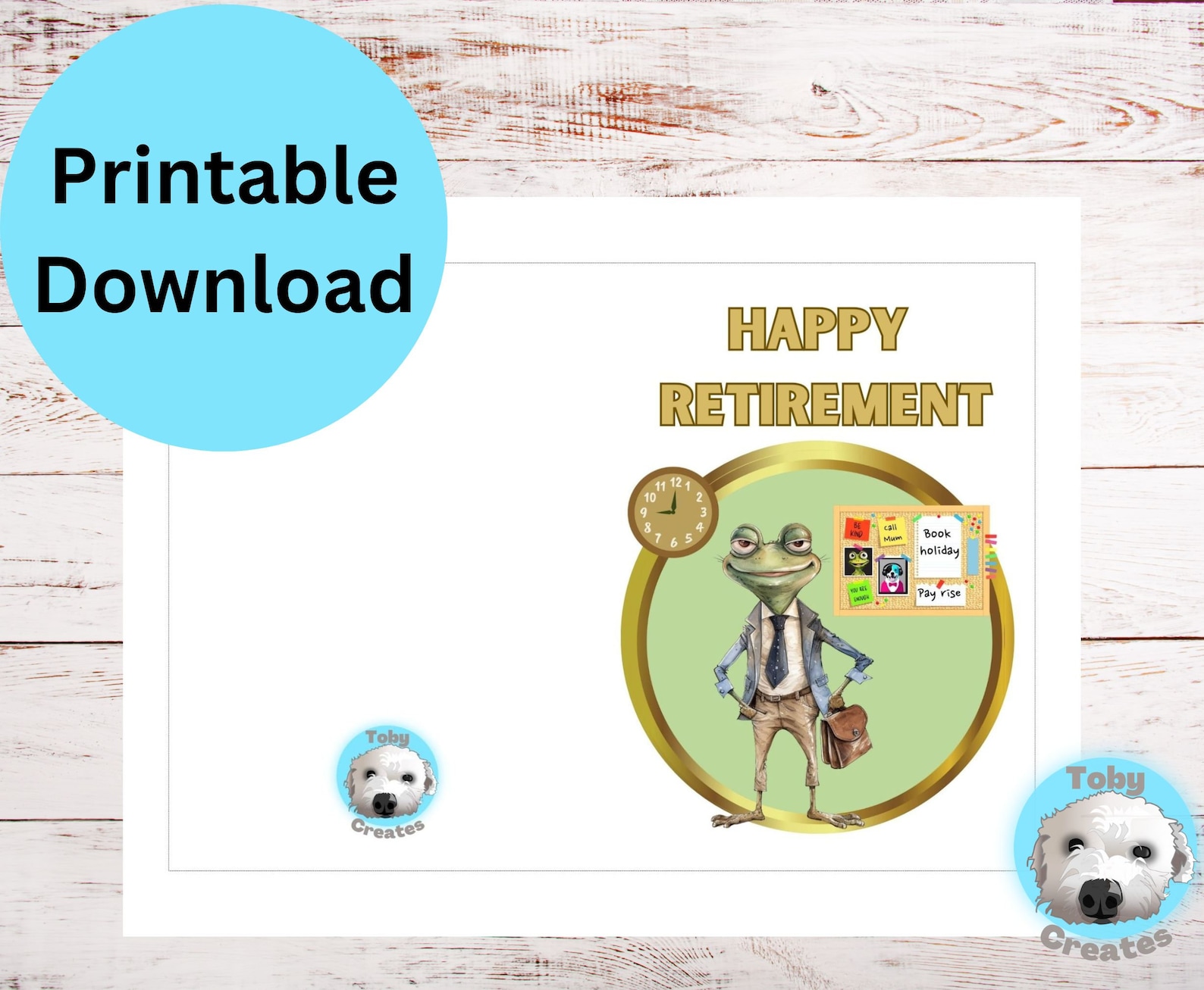 Frog Retirement Card, Leaving Card, You're Retiring Card, Happy ...