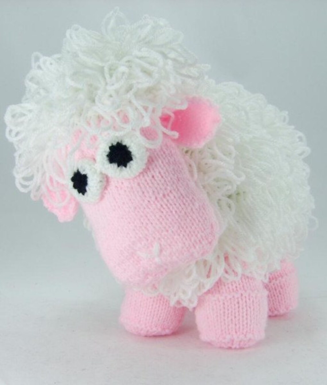 Curly the Sheep Knitting Pattern Sheep Knit Pattern Lamb - Etsy