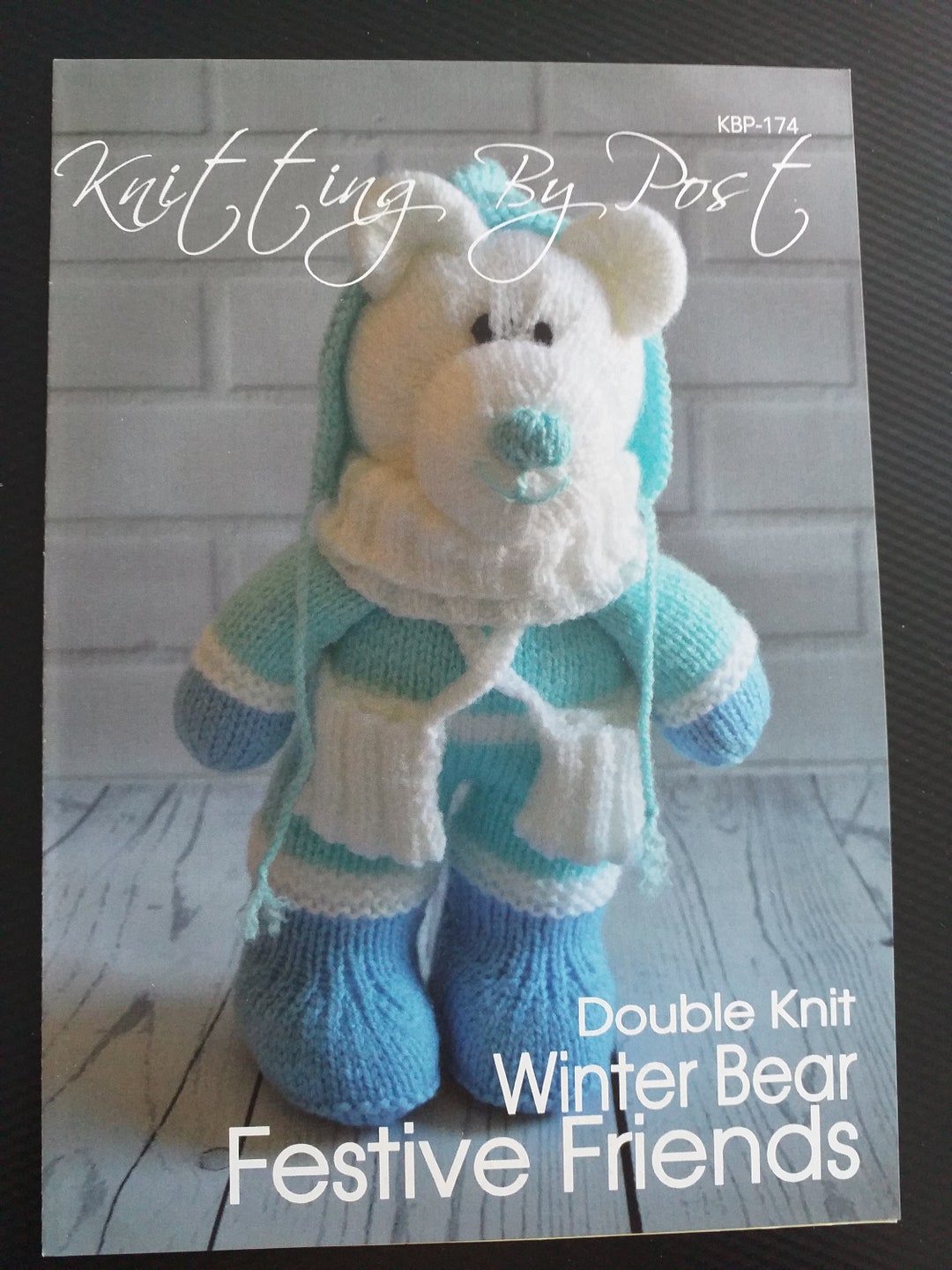 Winter Bear Knitting Pattern, Bear Kitting Pattern, Christmas Bear ...