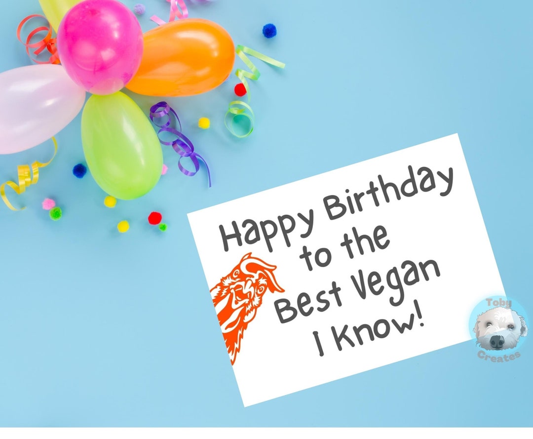 Funny Vegan Birthday Card, Funny Chicken Card, Hen Greeting Card ...
