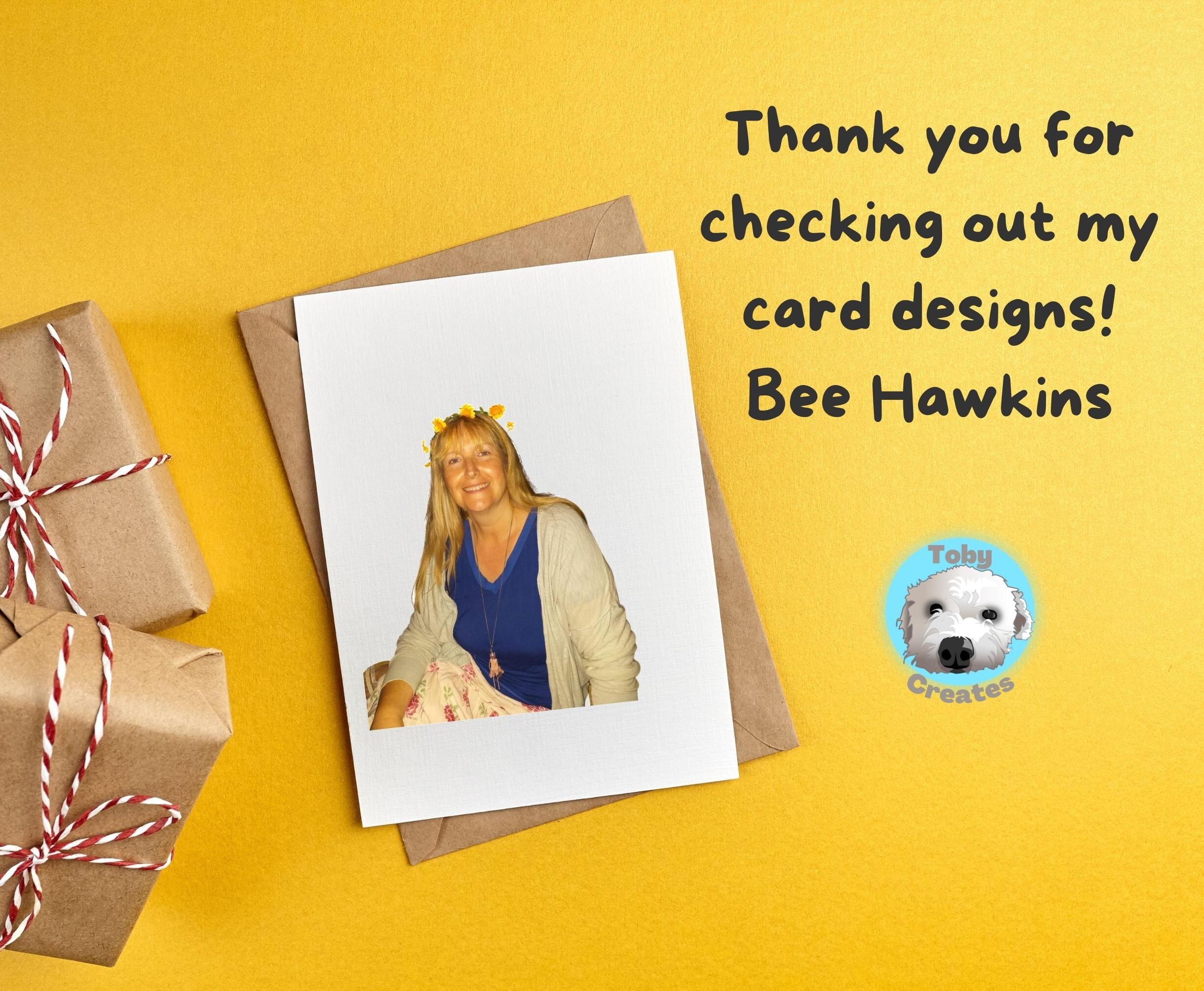 Pig Birthday Card, Hoggy Birthday Piggy Greeting Card, Pig Lover Card ...