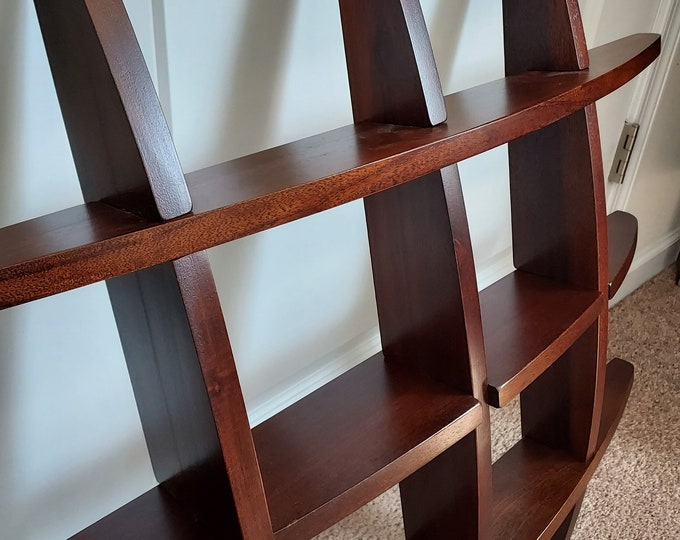 Hanging Wall Shelf With Curved Shelves 30 - Etsy