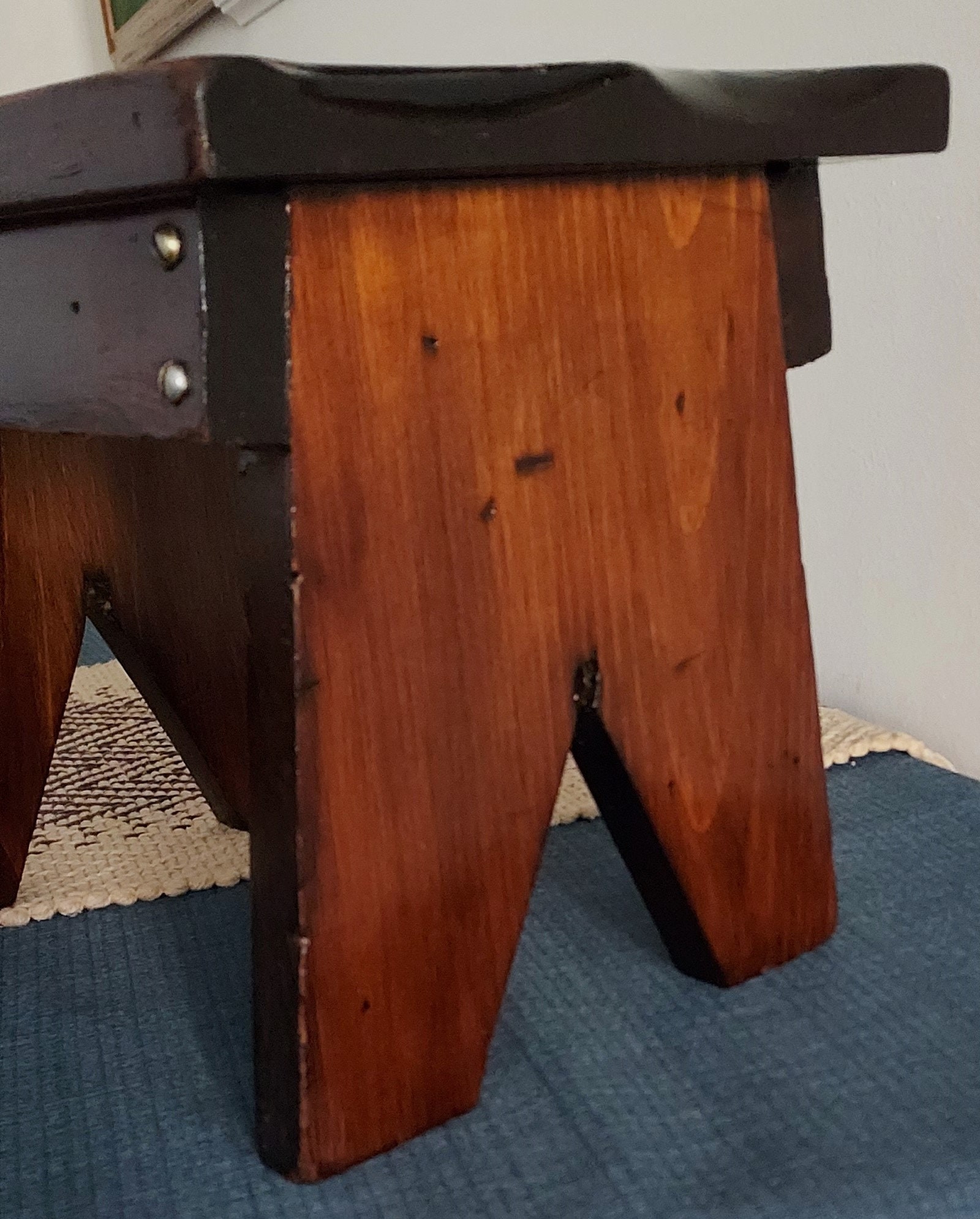 1960's Vintage Child's Wooden Step Stool - Etsy