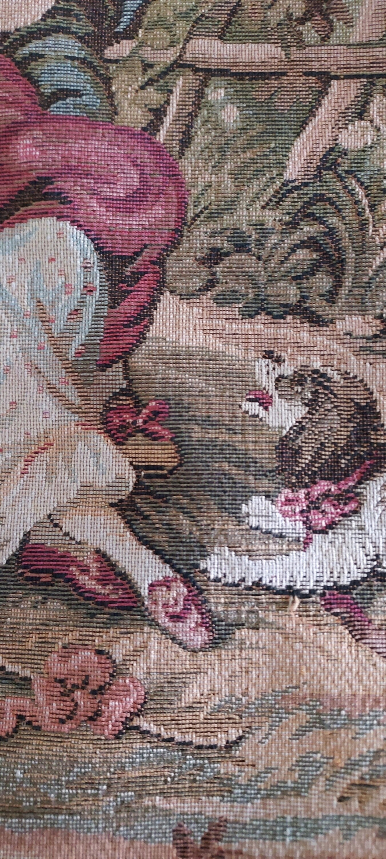Antique Victorian Tapestry Wall Hanging 36" X 34" - Etsy