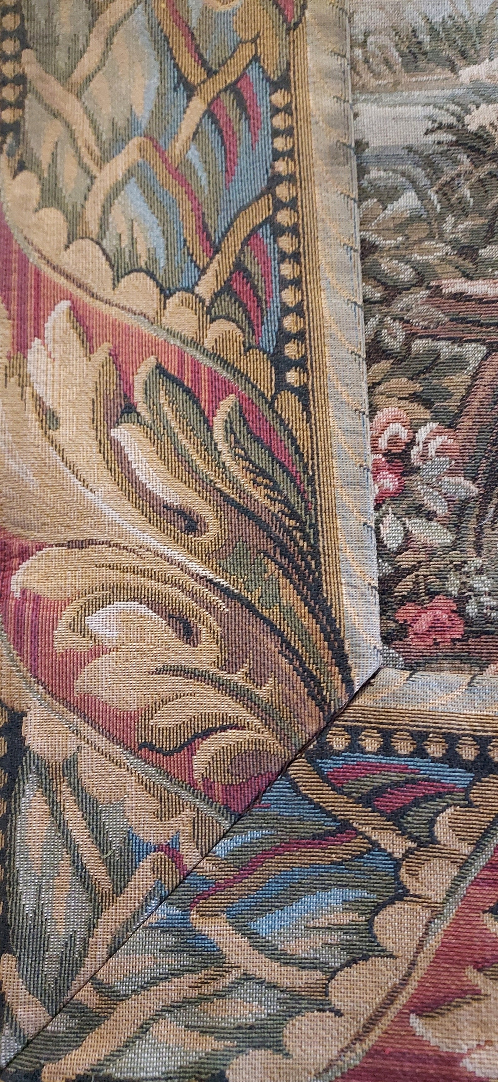 Antique Victorian Tapestry Wall Hanging 36