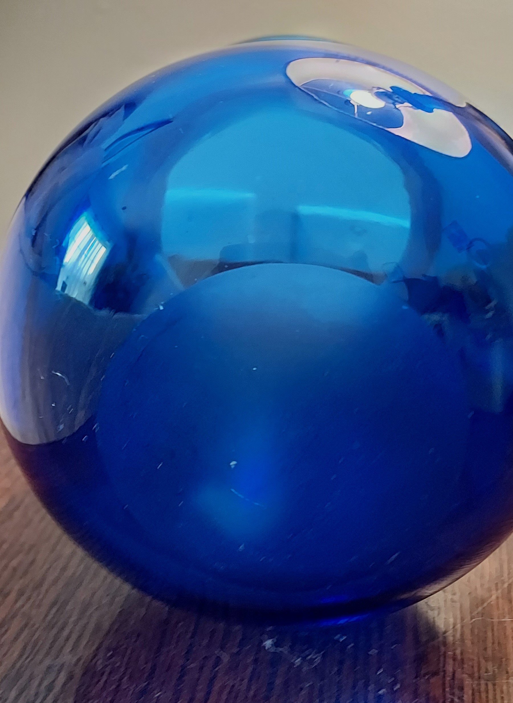 Vintage Cobalt Blue Glass-wide Bottom Vase 8 - Etsy