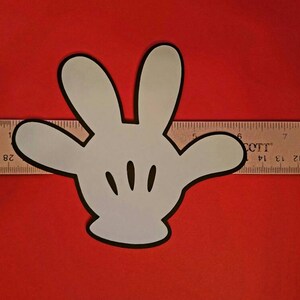 Mickey Hand Die Cuts (6) - Etsy