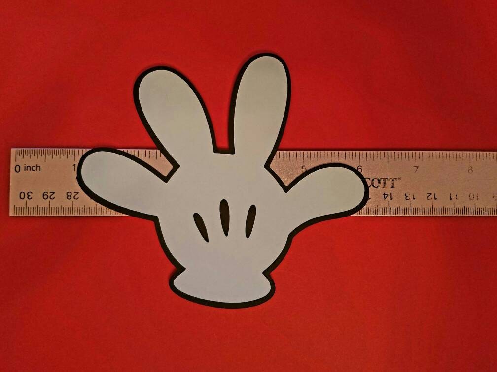 Mickey Hand Die Cuts (6) - Etsy