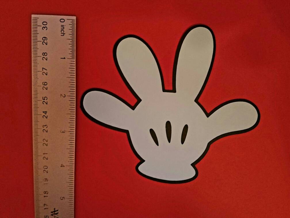 Mickey Hand Die Cuts (6) - Etsy
