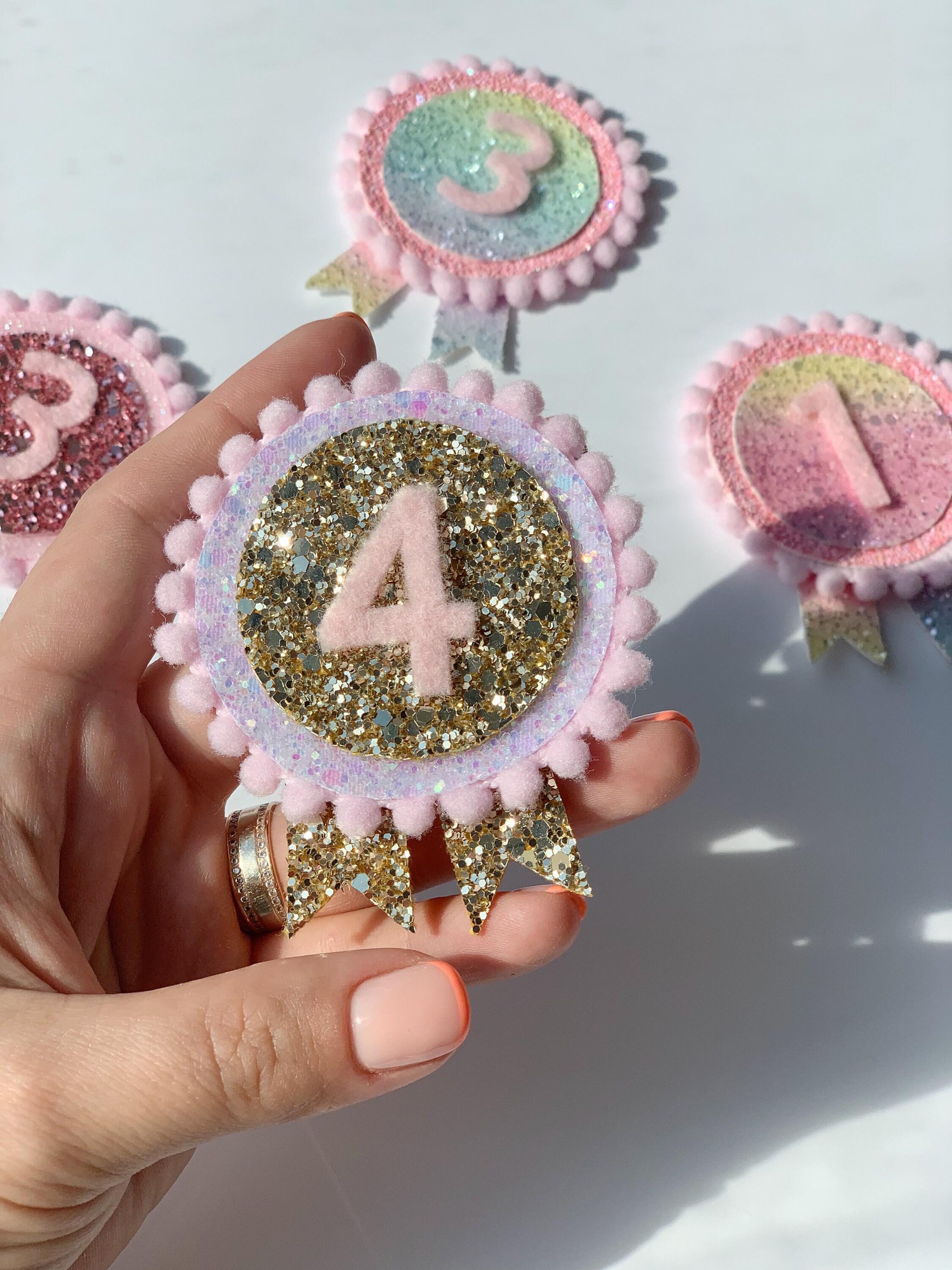 Birthday Badge, Number Badge, Personalised Badge - Etsy