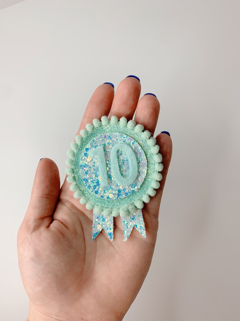 Birthday Badge, Number Badge, Personalised Badge - Etsy