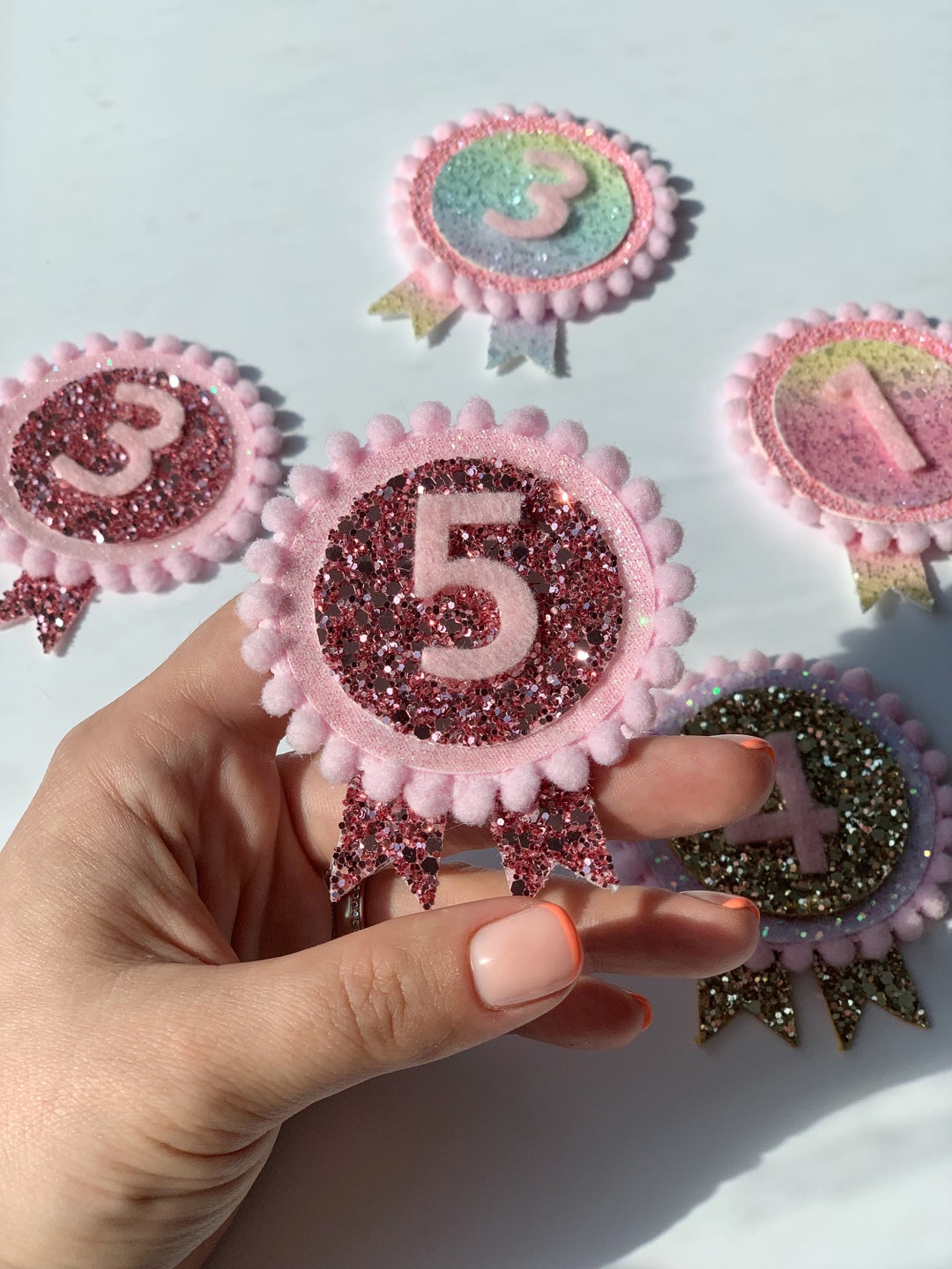 Birthday Badge, Number Badge, Personalised Badge - Etsy
