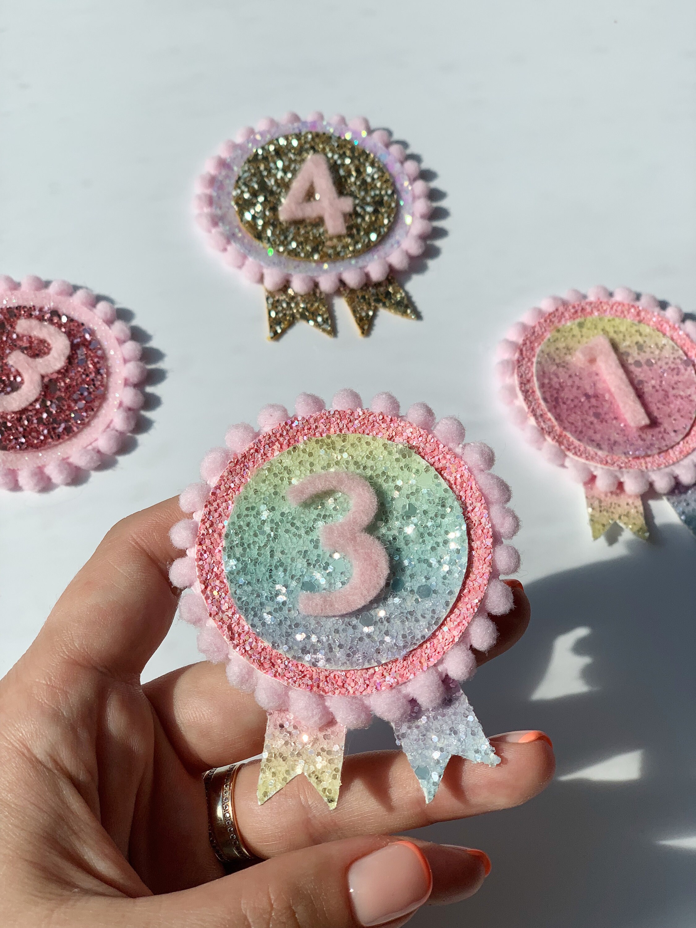 Birthday Badge, Number Badge, Personalised Badge - Etsy