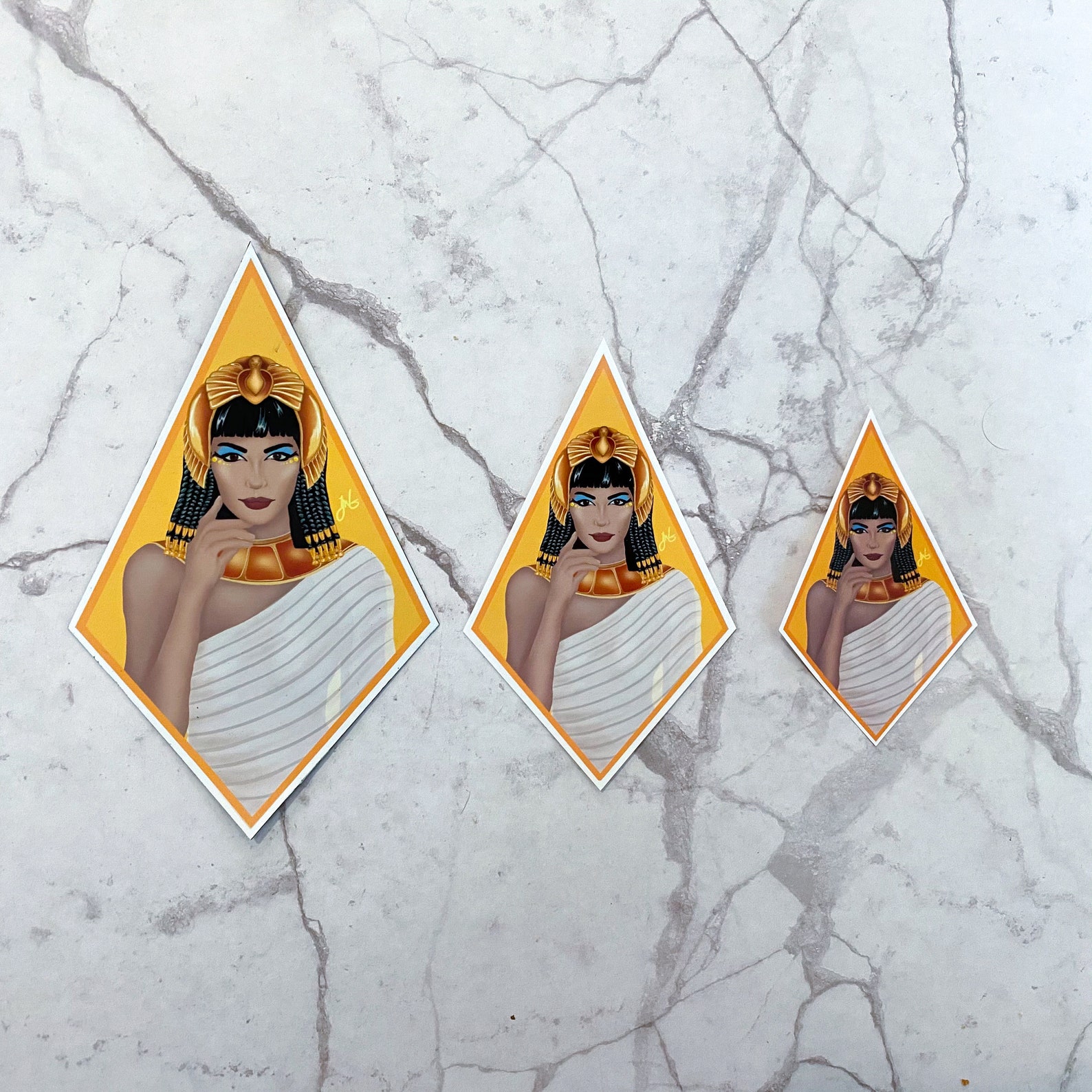 CLEOPATRA Stickers & Magnets Waterproof Ancient Egypt History Sticker ...